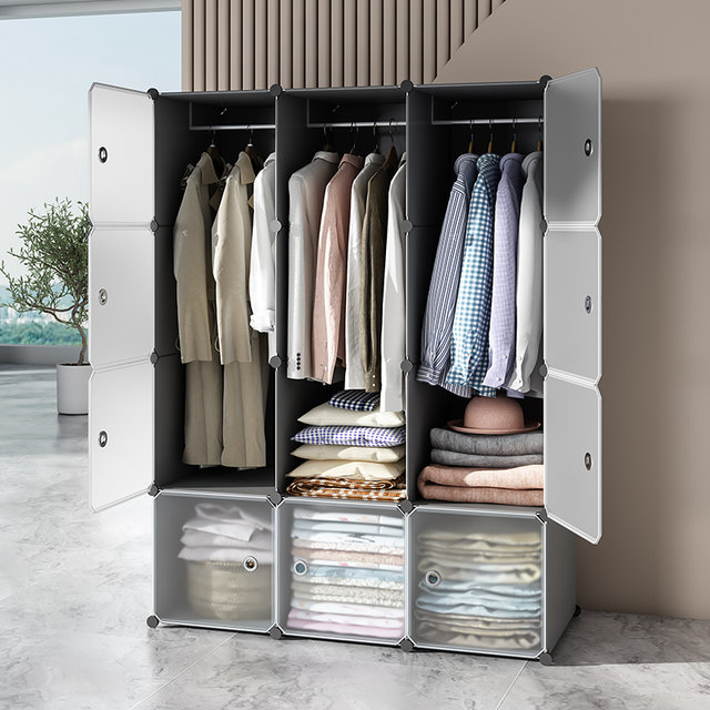 Simple small wardrobe rental room for single dormitory bedroom home ...