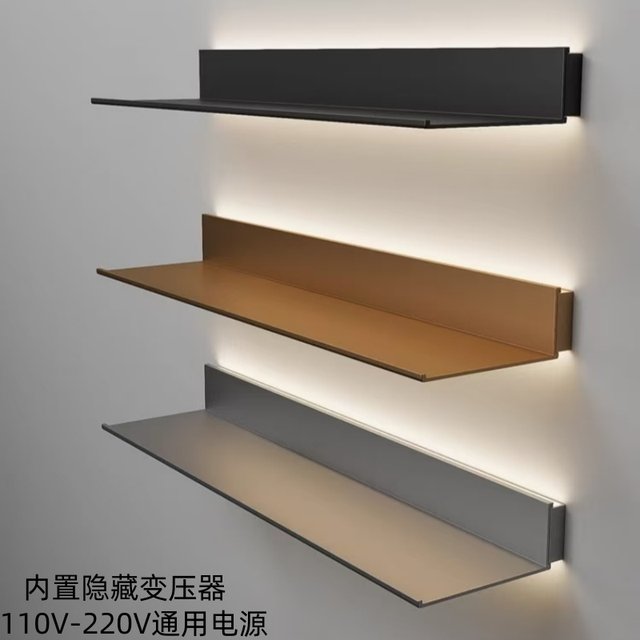Aluminum alloy luminous laminate storage rack with built-in LED light ...