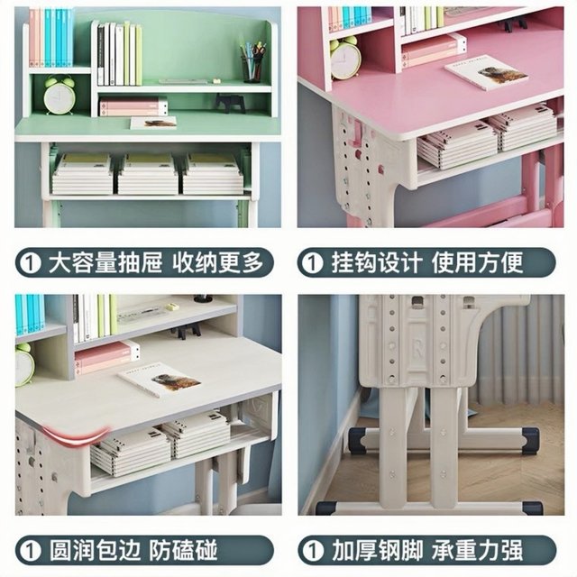 Primary and middle school students desk, chair suit school training ...