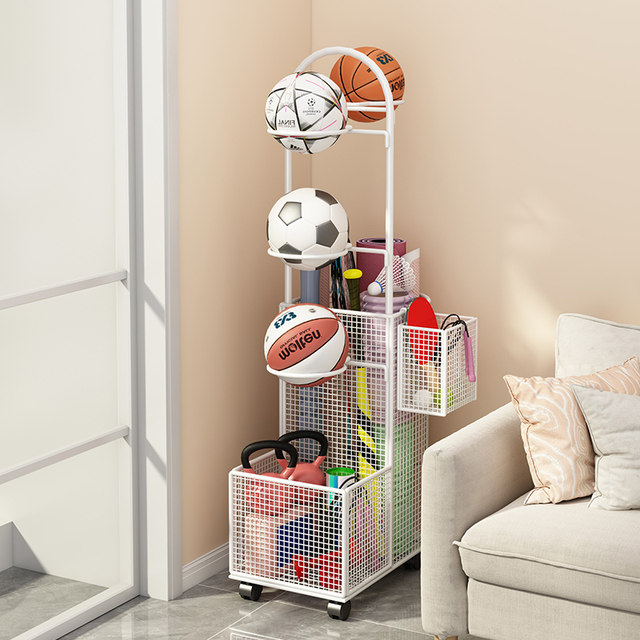 Basketball storage rack floor-standing storage rack household toys ball ...
