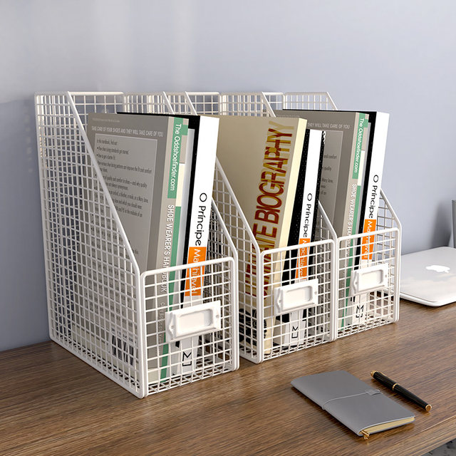 Document storage shelf Bookshelf Office desktop organization shelf ...