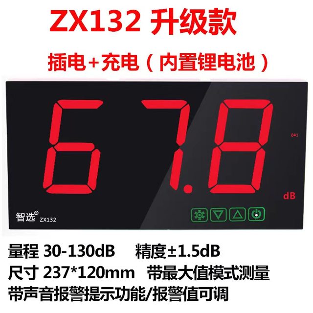Sound volume decibel meter wall-mounted classroom bar school noise ...