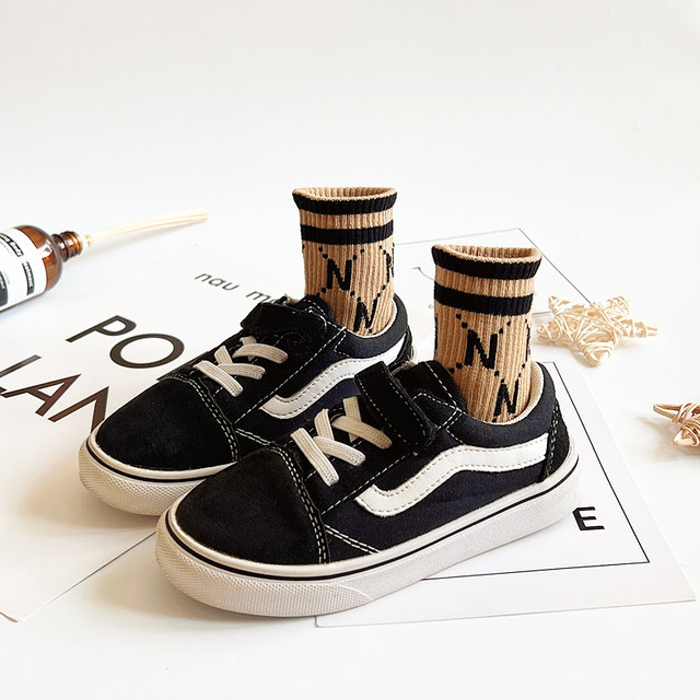 Children's high-waisted socks Korean style autumn and winter college ...