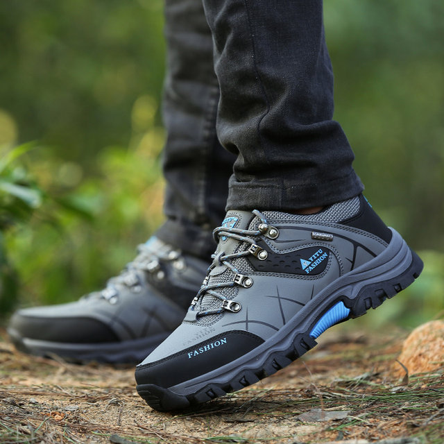 Large -size labor shoes men 47 outdoor autumn and winter black 46 ...