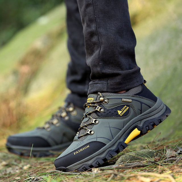 Large -size labor shoes men 47 outdoor autumn and winter black 46 ...
