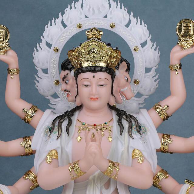 Collection of Han Baiyu Doumu Yuanjun statue home worship mother Dou ...