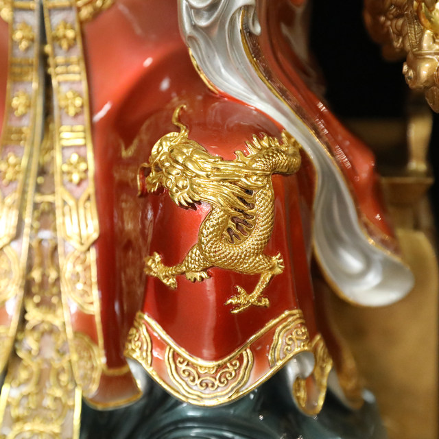 Zhang Tianshi's ornamental pure copper large statue of Zhang Daoling's ...