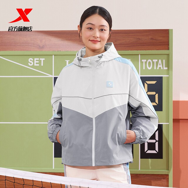 Xtep sports windbreaker for women 2025 autumn new contrasting color ...