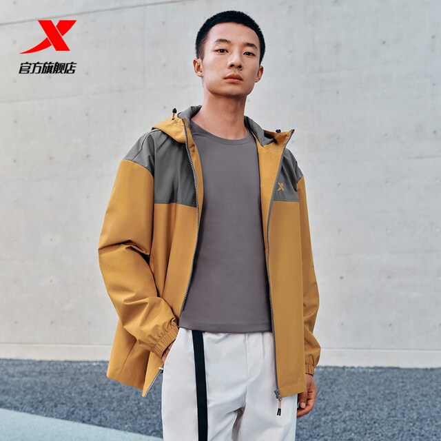 Xtep jacket men's 2025 spring new training loose jacket outdoor sports ...