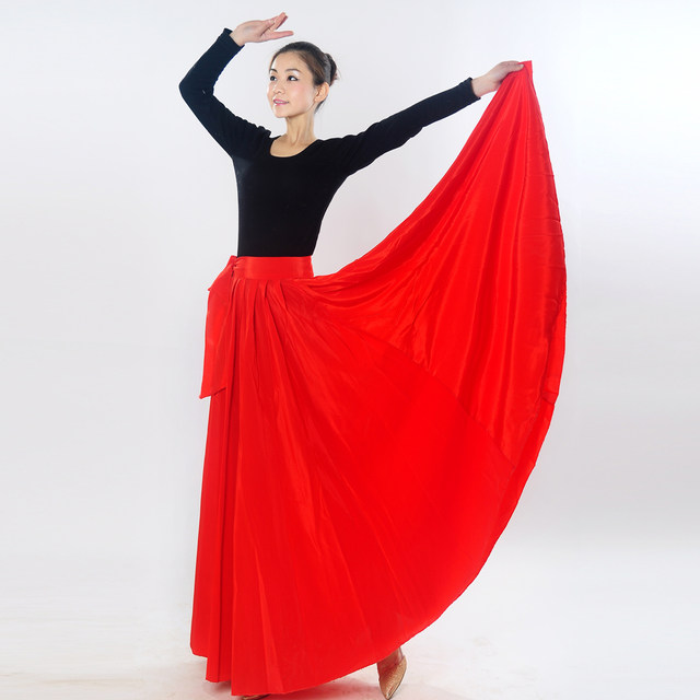 Xinjiang Dance Weifu Practice Skirt Yi Modern Dance Dance Skirt Tibetan Mongolian Dance Dance ...