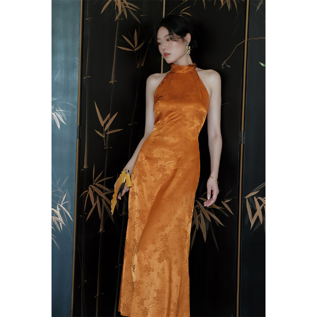 Deer and Rose New Chinese Dressing Dress Feminine Waist French Niche ...