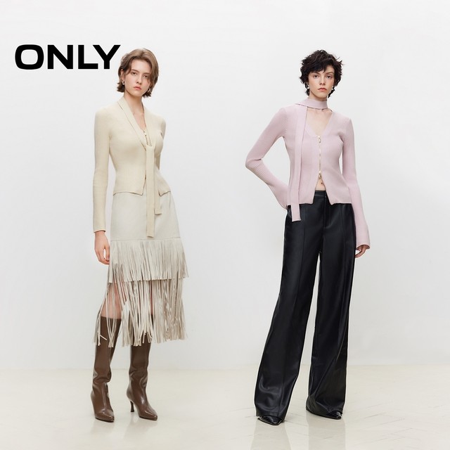 ONLY winter elegant intellectual sweater slim V-neck cardigan knit ...