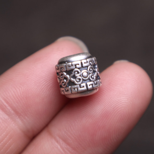 Original foot silver 999 Ruyi pattern bucket beads, waist beads ...