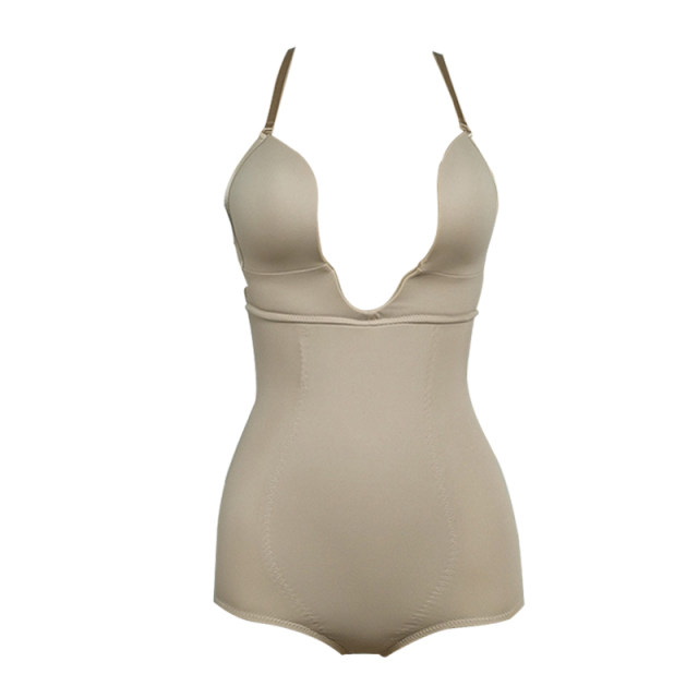 One-piece body shaper, feminine back, party performance dress ...