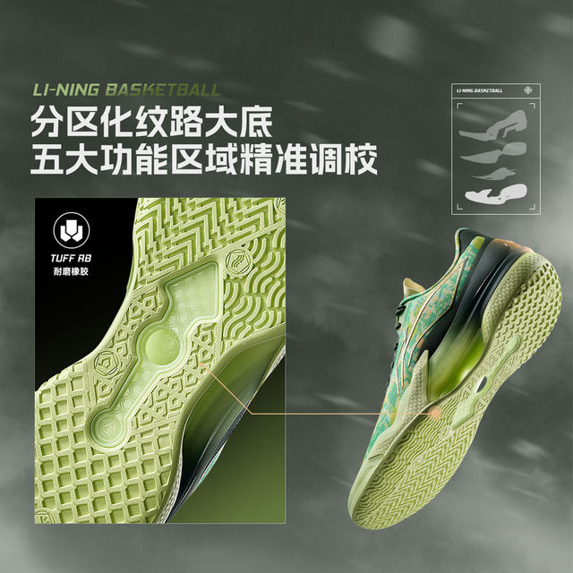 Li Ning basketball shoes, sharp blades, men's cushioning, rebound, wear ...