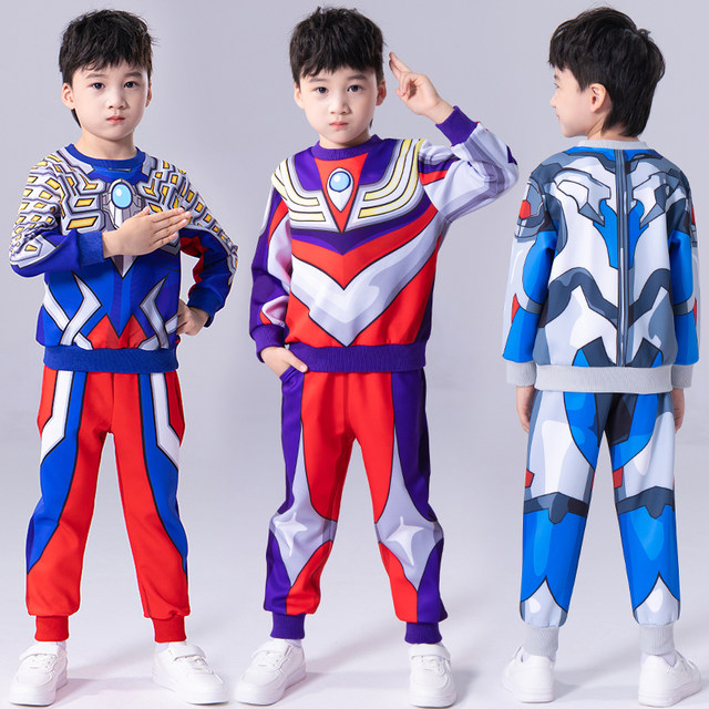Ultraman clothes spring boys sweatshirt suit 2025 new boy handsome ...