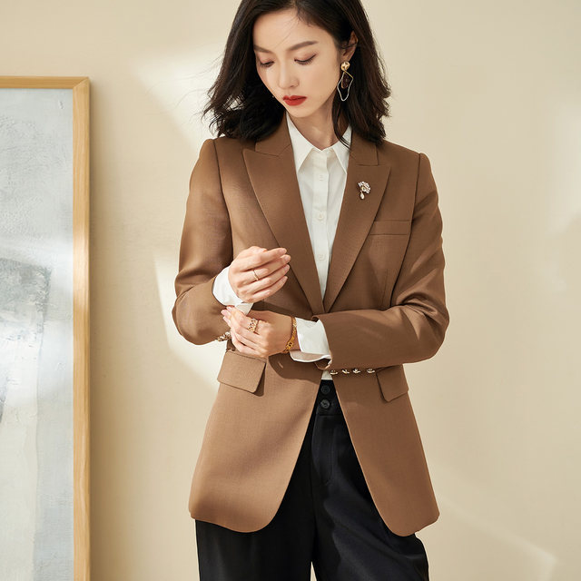 Misiyang 2024 spring women's high-end textured jacket for workplace commuting slim fit and slim ...