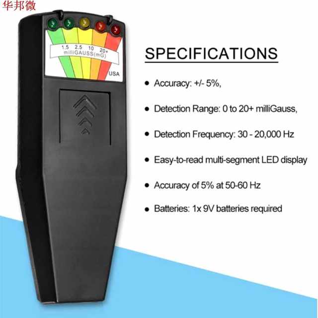 Portable EMF Magnetic Field Detector KII K2 Electromagnetic