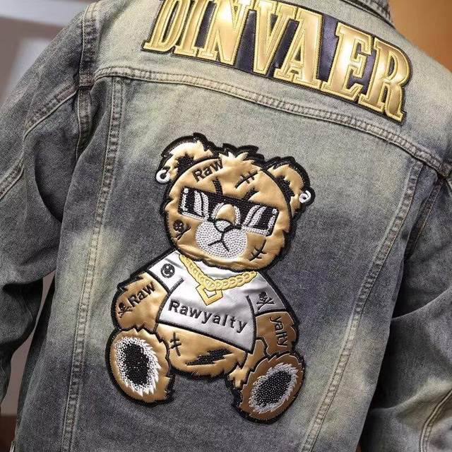 New locomotive clothing denim jacket men's tide brand as old retro ...