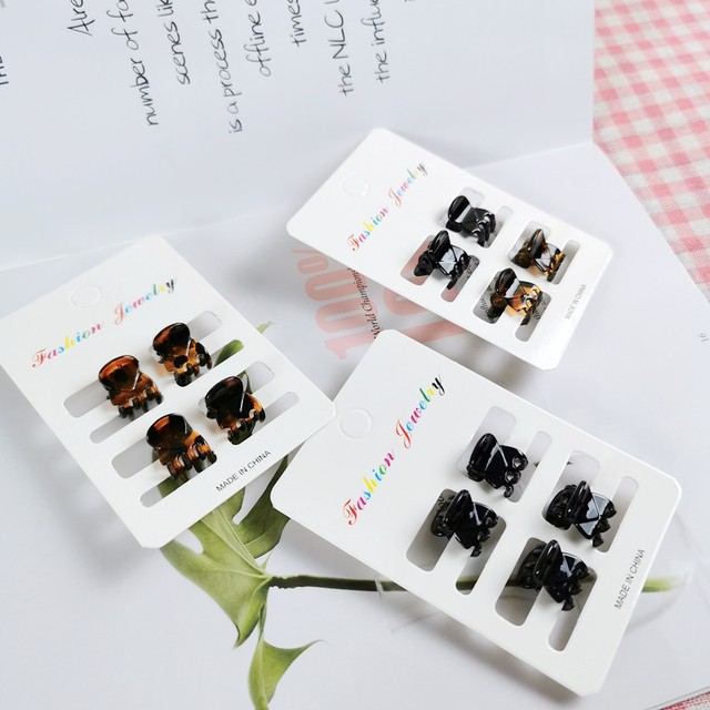 1.5CM small black scratch clip small hair scratch clip hair clip bangs ...