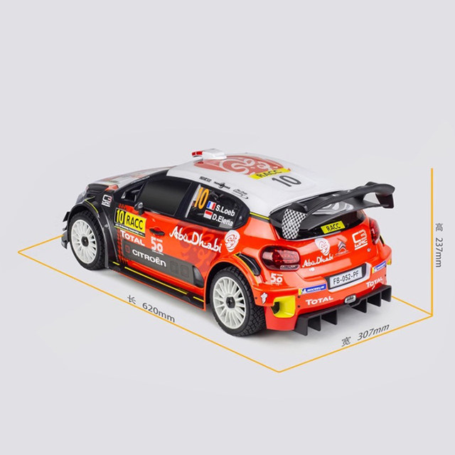 Thor KM 1/7 oil-powered methanol rally car simulation Citroen C3 ...