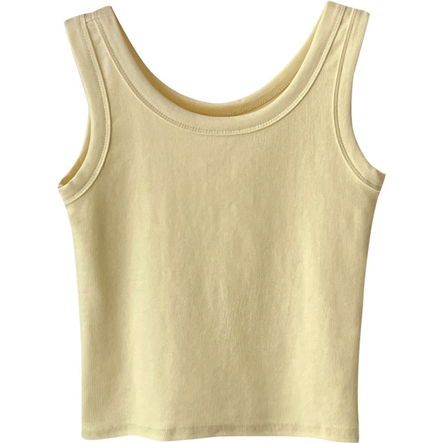 Dopamine U-neck Covering Small Sling Vest for Women in Summer Strip ...