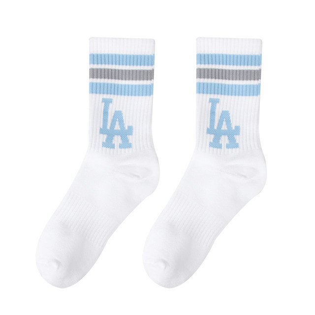 Korean authentic MLB socks for men and women for all seasons, printed ...