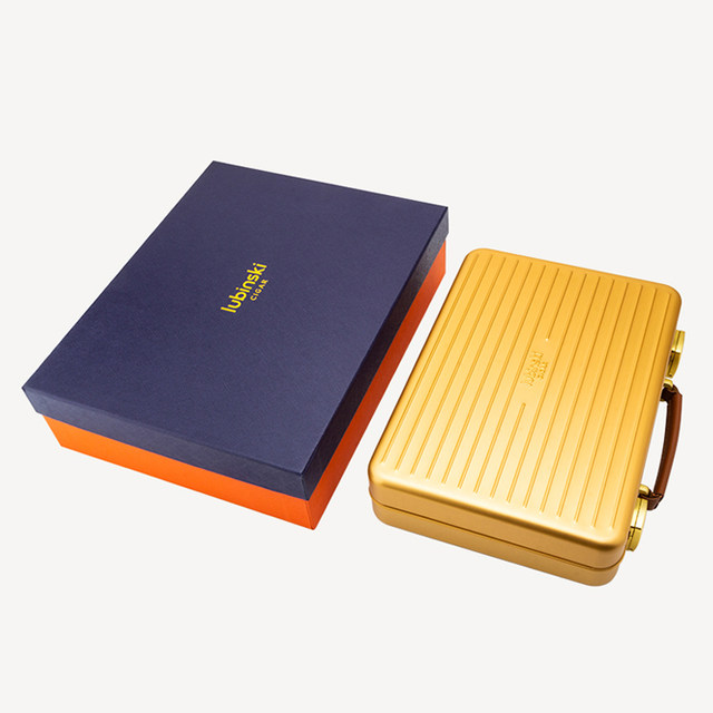 Lubinski Travel Portable Cigar Box 20 Pack Aluminum Alloy Cedar Wood ...