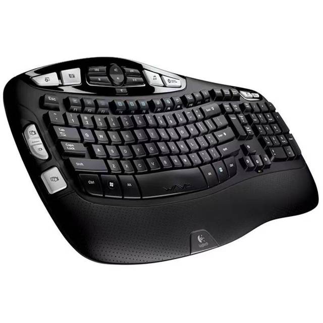Logitech K350/WAVE Ergonomic Comfort USB Film Wireless Office Business ...