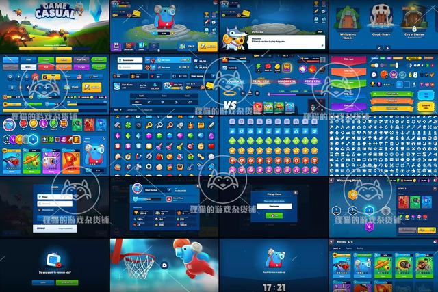 Unity GUI Bundle 10 Styles 2.0.2 10 UI interface material bundles