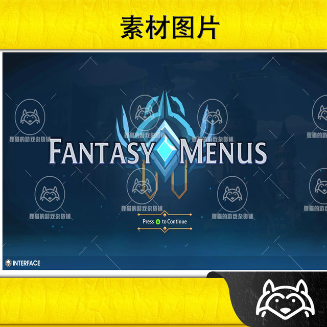 Unity Fantasy Menus Synty INTERFACE GUI 1.0.2 Package More Fantasy Menu UI