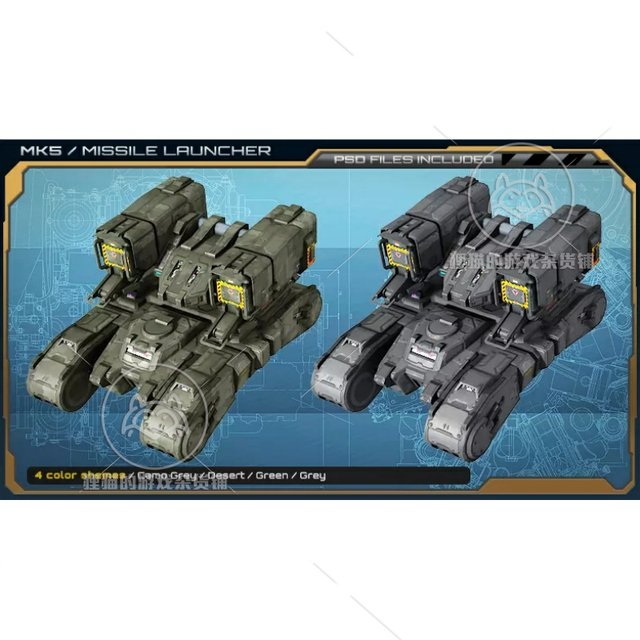 Unity SciFi Missile Launcher MK5 Science Fiction Missile Car Launcher ...