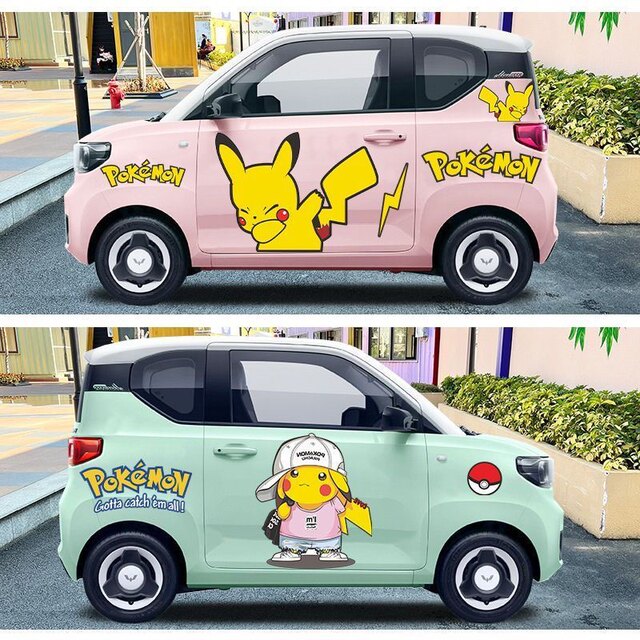 Wuling Hongguang miniev car sticker new Pikachu cute decorative car ...
