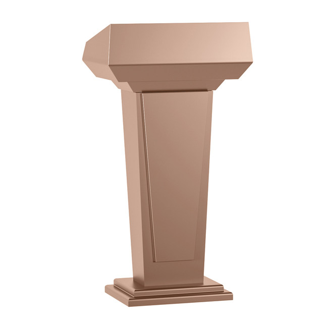 Podium Solid Wood Conference Room Speech Table White Painted Podium ...