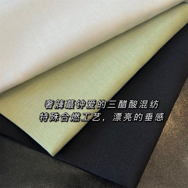 Thin three acetic acid fabric seven -point sleeve top temperament ...