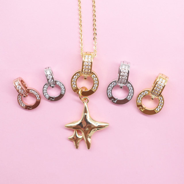DIY bracelet pendant 14K gold planet universal buckle pearl necklace ...