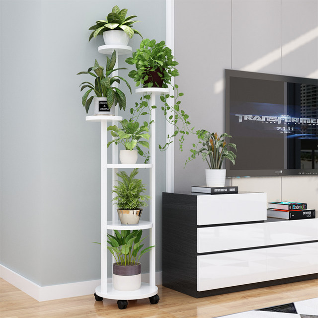 Flower rack indoor green ivy hanging basket flower rack living room ...