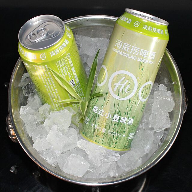 Haidilao Beer Moral Wheat Cast beer 500ml*12 Listen to the canned boxes ...