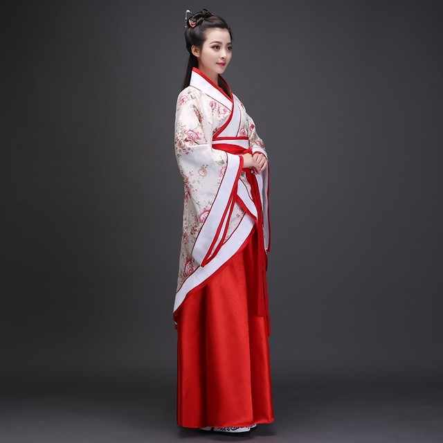 2020 new female Hanfu Qu 裾 costume Fairy clothing Hanfu female student ...