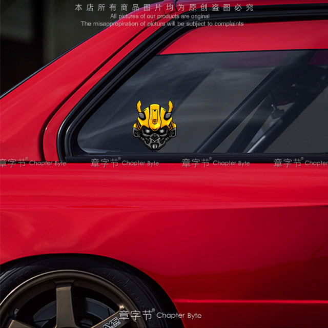 Transformers stickers Bumblebee avatar waterproof stickers motorcycle ...