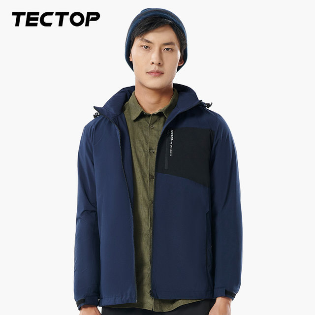 TECTOP/Tuotuo tide brand autumn and winter color matching plus velvet ...