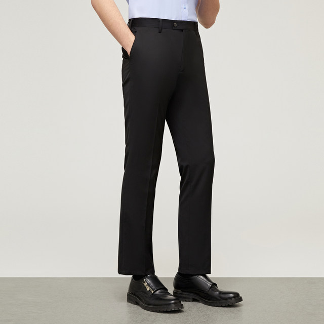 Yager summer men's business casual trousers straight loose large size ...