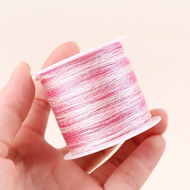 Symphony colored strands 6 strands hand-woven gold rope bracelet ...