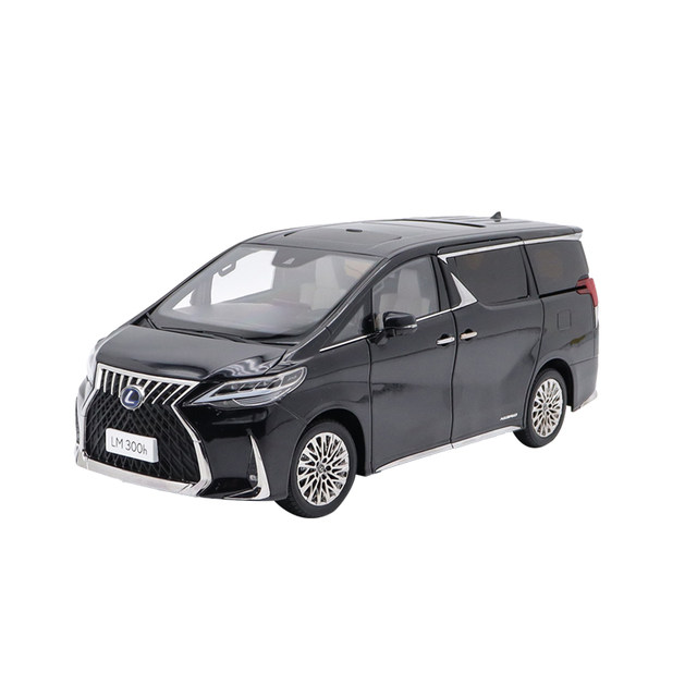 Lexus LM300H nanny car Qihui original factory 1:18 MPV commercial vehicle simulation alloy car model
