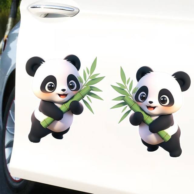 Cute Bamboo Panda Body Decoration Modification Personalized Scratch ...