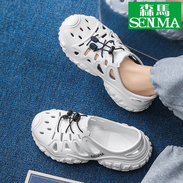 SENMA/Senma Summer Hole Shoes New Slip Outdoor Sandals Bag Toe Beach ...