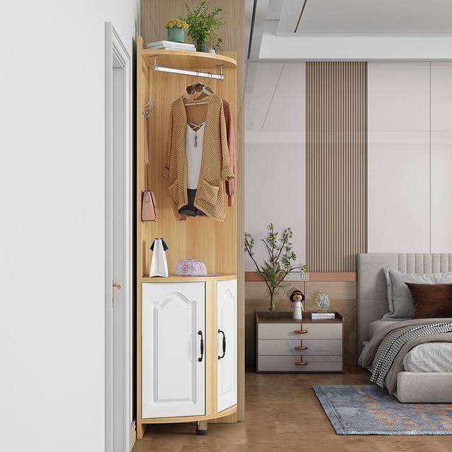 Cloak rack multi -functional entrance hall Corner Hanging hanging ...
