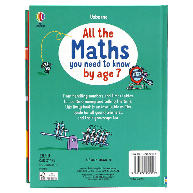 Usborne English original version All the Maths You Need to Know by Age ...
