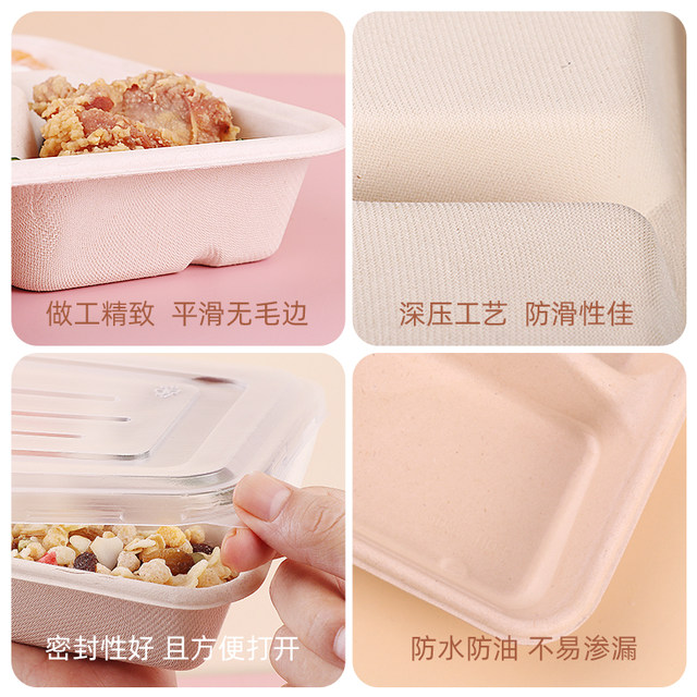 Disposable dinner plate tray, food-grade multi-compartment ...