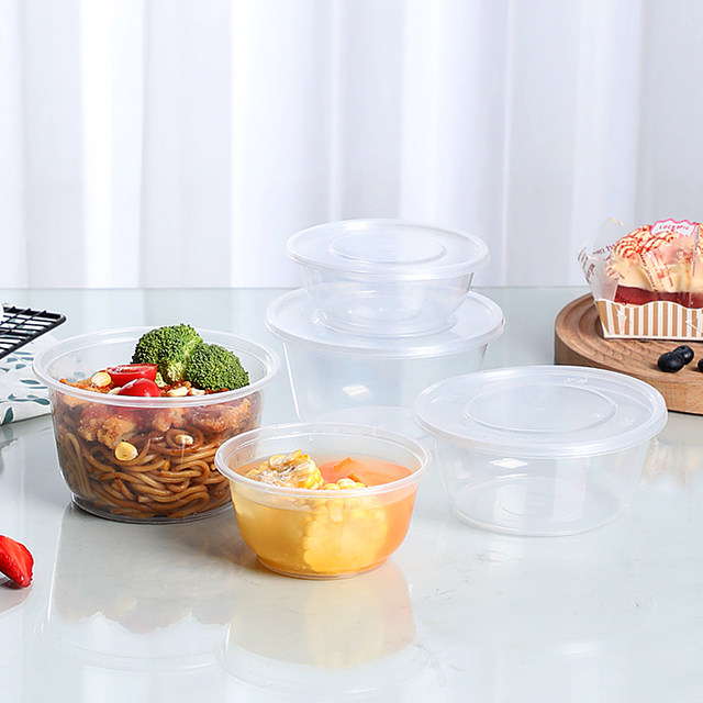 Chuanghong round disposable lunch box plastic thickened Malatang ...